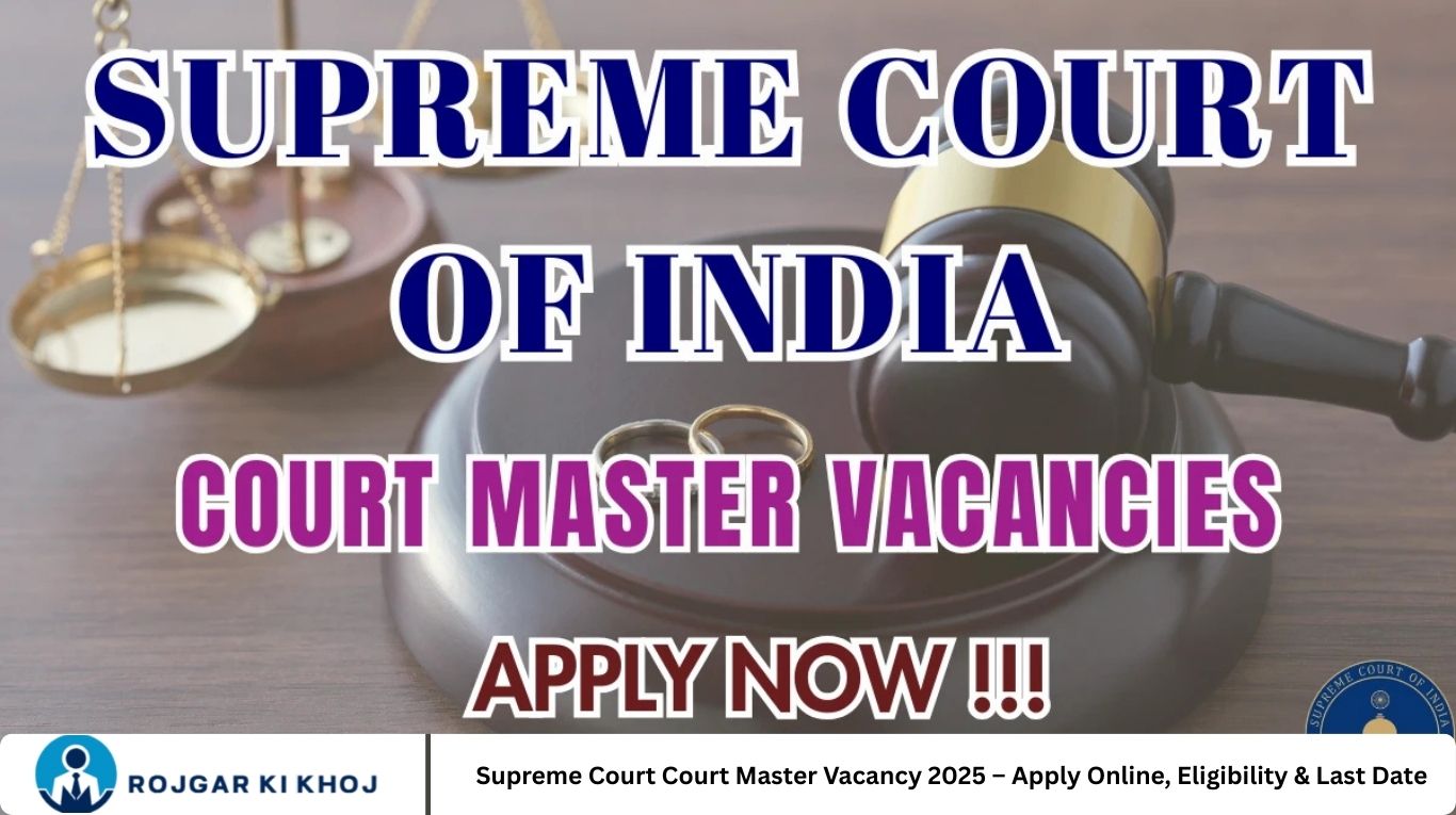Supreme Court Court Master Vacancy 2025 – Apply Online, Eligibility ...