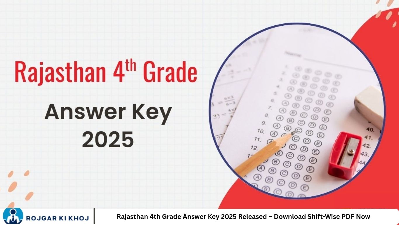 Rajasthan 4th Grade Answer Key 2025 Released – Download Shift-Wise PDF Now