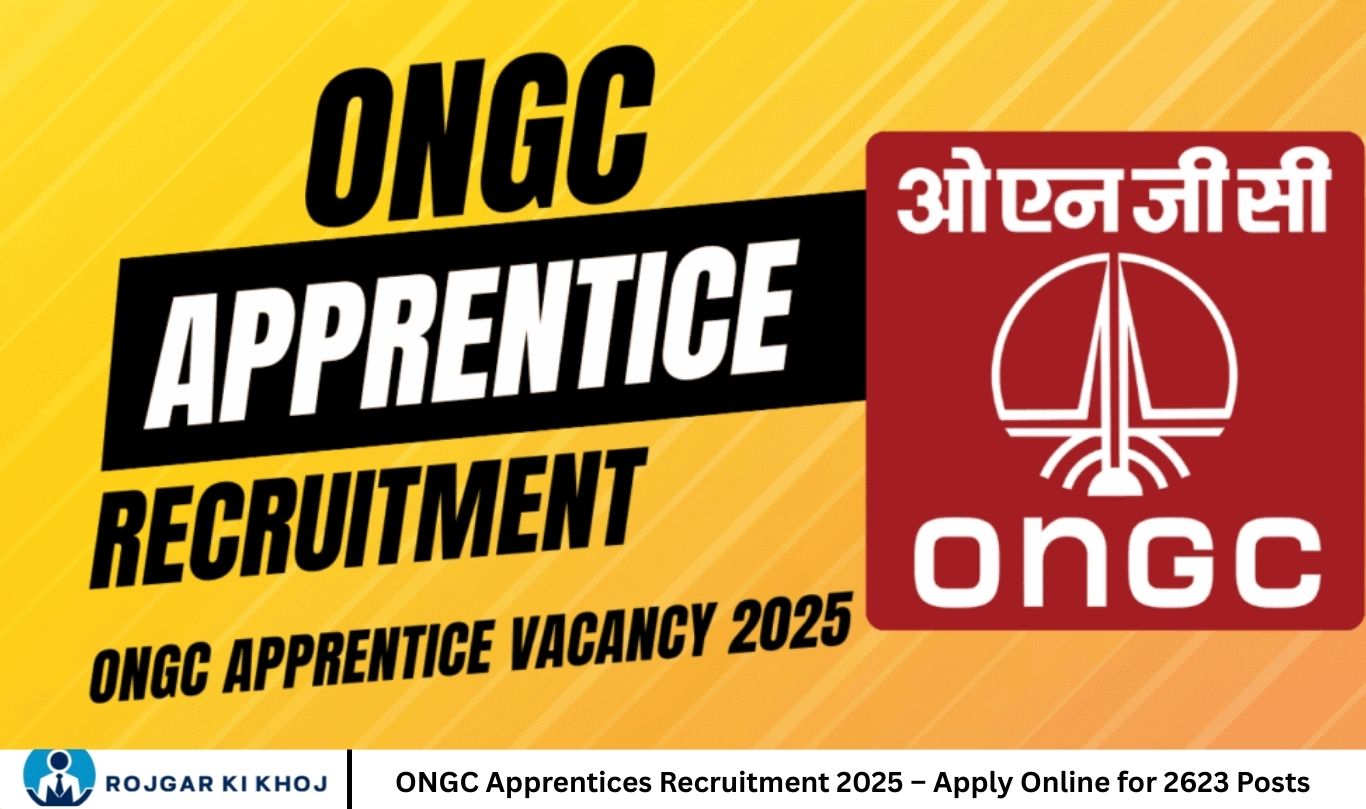 ONGC Apprentices Recruitment 2025 – Apply Online for 2623 Posts