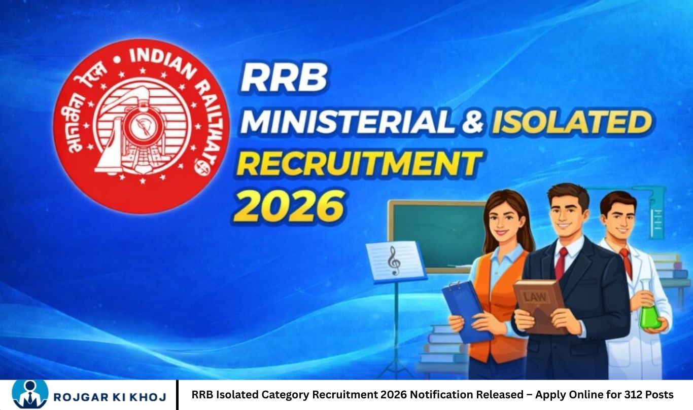 RRB Isolated Category Recruitment 2026 Notification Released – Apply ...