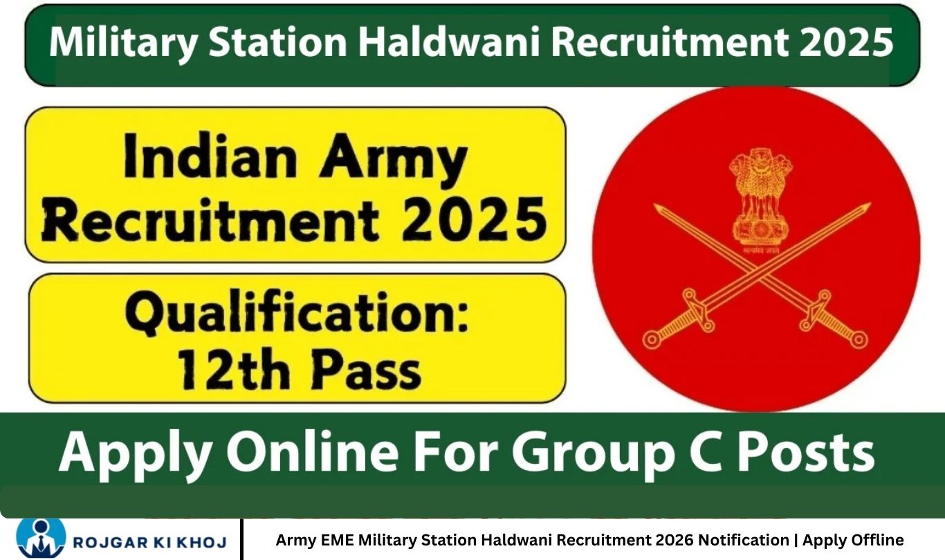 Army EME Military Station Haldwani Recruitment 2026 Notification ...