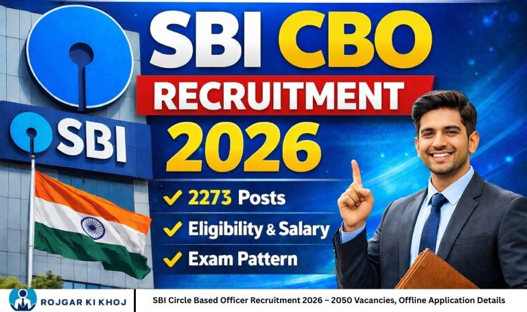 SBI Circle Based Officer Recruitment 2026 – 2050 Vacancies, Offline ...