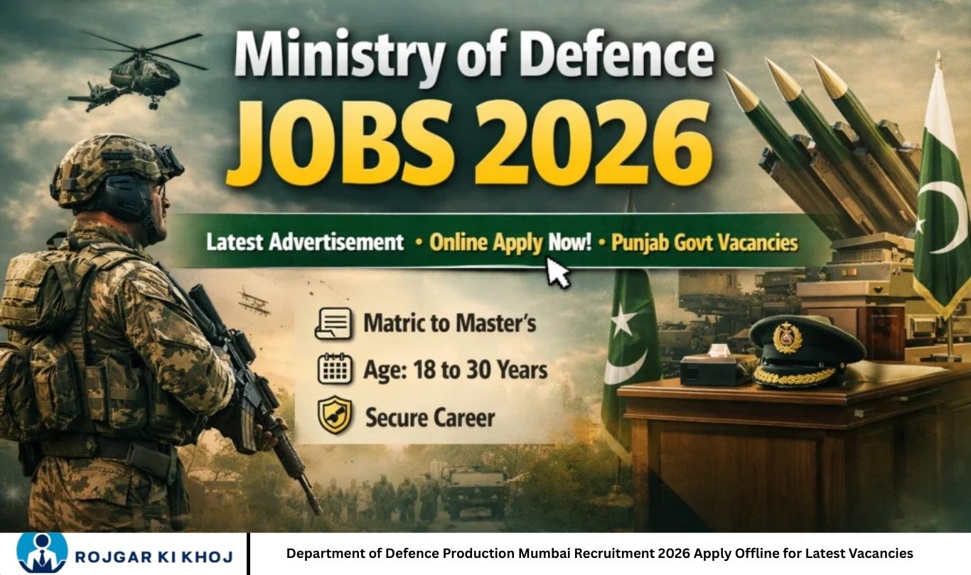 Department of Defence Production Mumbai Recruitment 2026 Apply Offline ...
