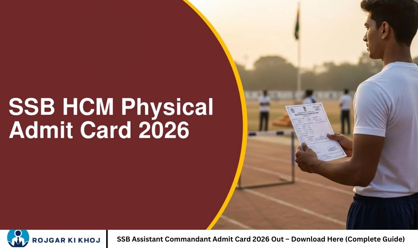 SSB Assistant Commandant Admit Card 2026 Out – Download Here (Complete ...