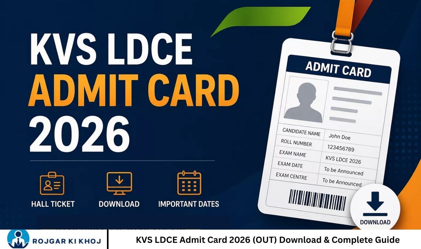 KVS LDCE Admit Card 2026 (OUT) Download & Complete Guide
