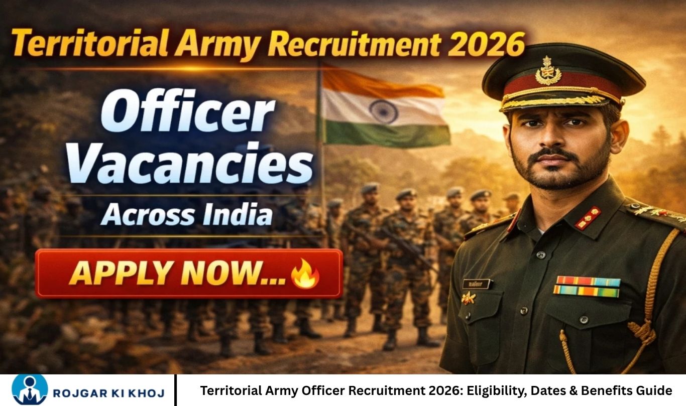 Territorial Army Officer Recruitment 2026: Eligibility, Dates ...